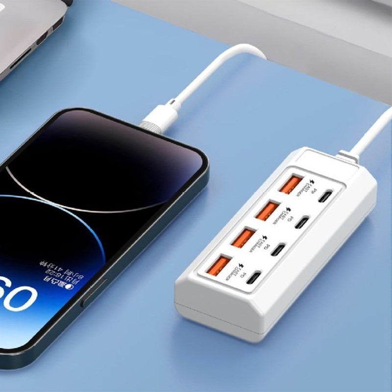 8 Ports USB C Hub Splitter - USB Type-C Docking Station - Multi-Port ...