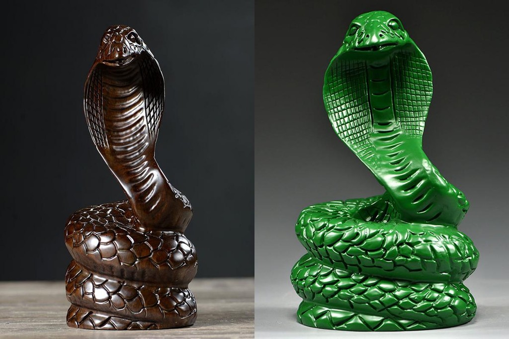 angeyong Handcrafted Snake Sculpture Snake Statue Home Decor 2025 ...