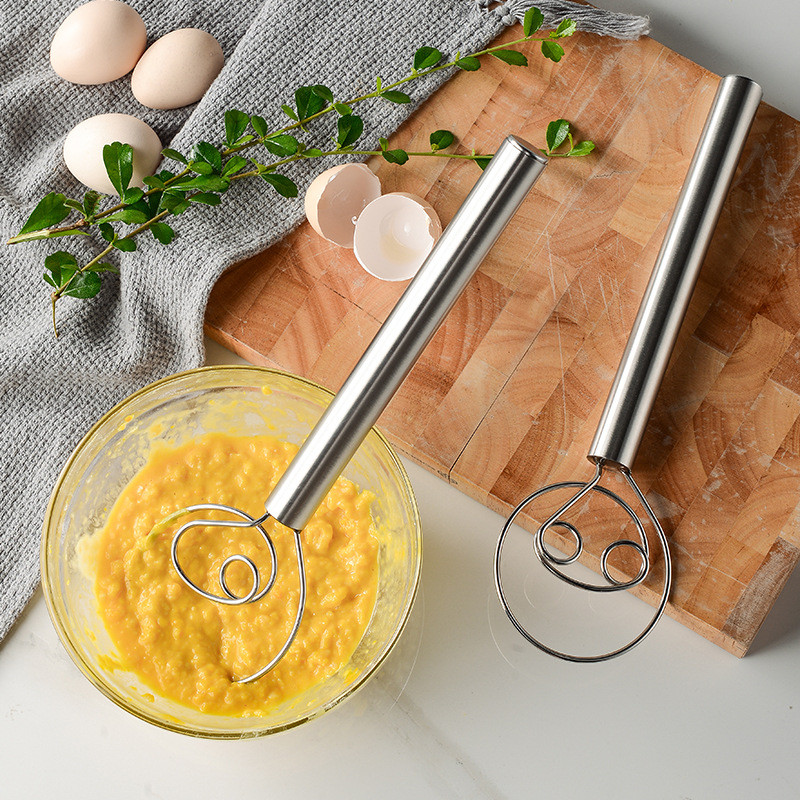 Stainless Steel Handheld Dough Mixer with Scraper Single Dual Hole ...
