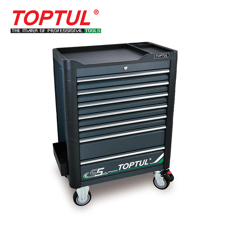 TOPTUL S5 Bumper Series 7-Drawer-Mobile Tool Trolley - ABS Worktop ...