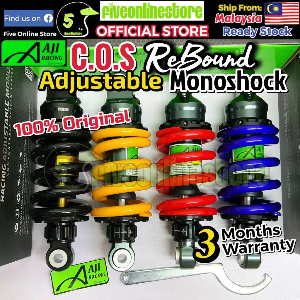 100% Original AJI Racing Monoshock Adjustable LC135 RS150 Y15 Y15ZR Y16ZR RSX VF3i 185 RFS150 ...