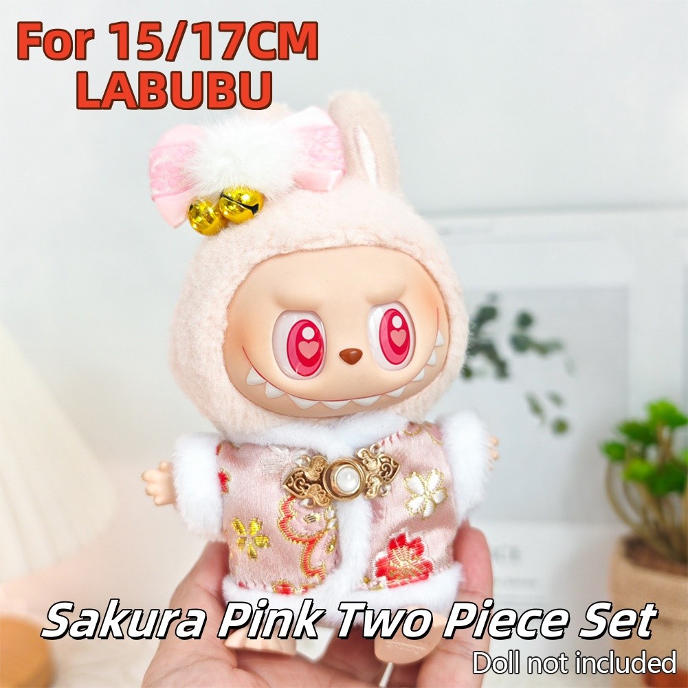 For Korea Kpop Exo 15/17cm Labubu Spring Festival Series Doll Clothes ...