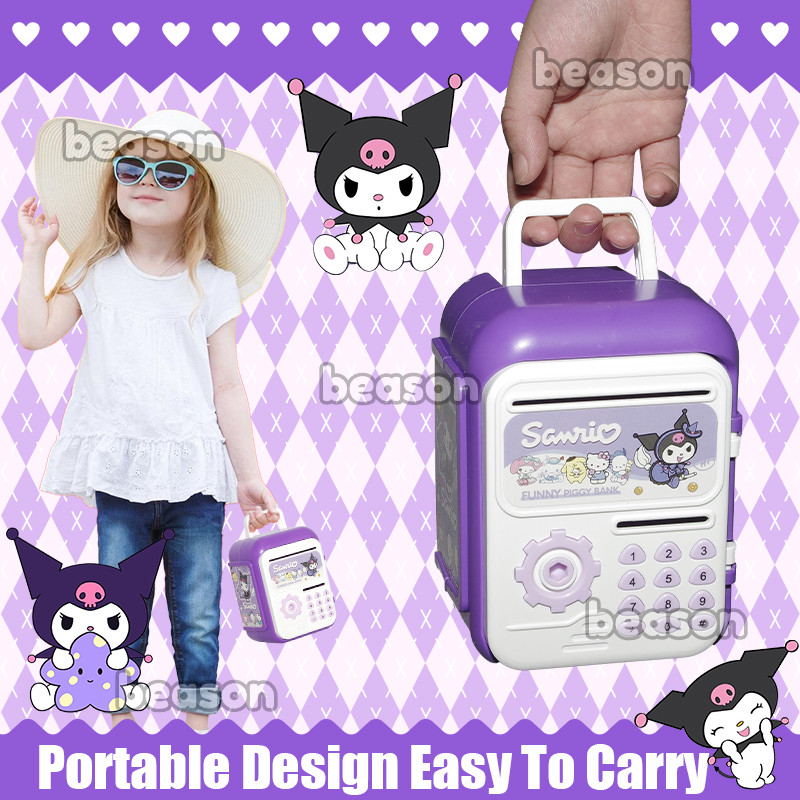 Kuromi Key Piggy Bank Toys For Kids Labubu Tabung Duit Kanak Kanak ...