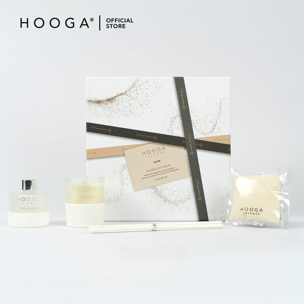 Hooga White Series Gift Set (Candle, Room Spray, Reed Diffuser ...