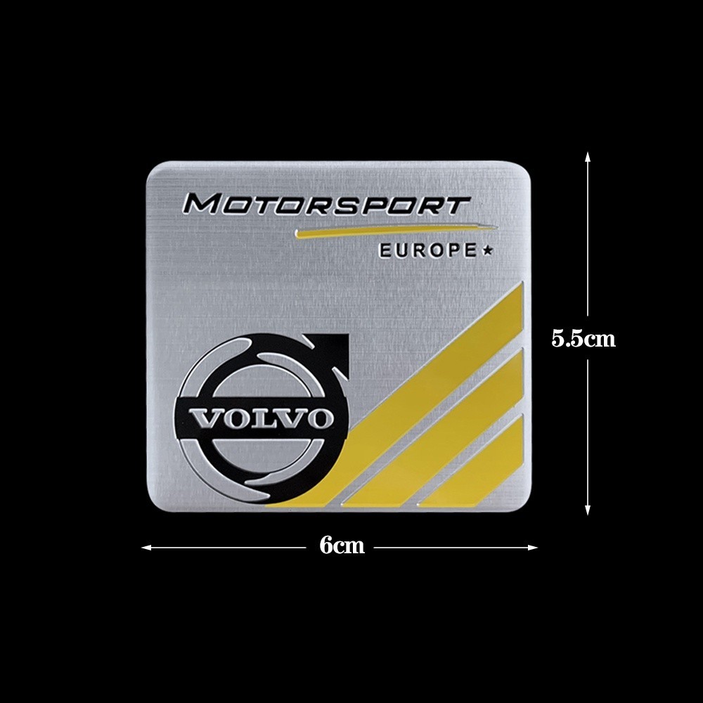 3D Aluminum Car Emblem Logo Modified Badge Body Sticker for Volvo S90 ...