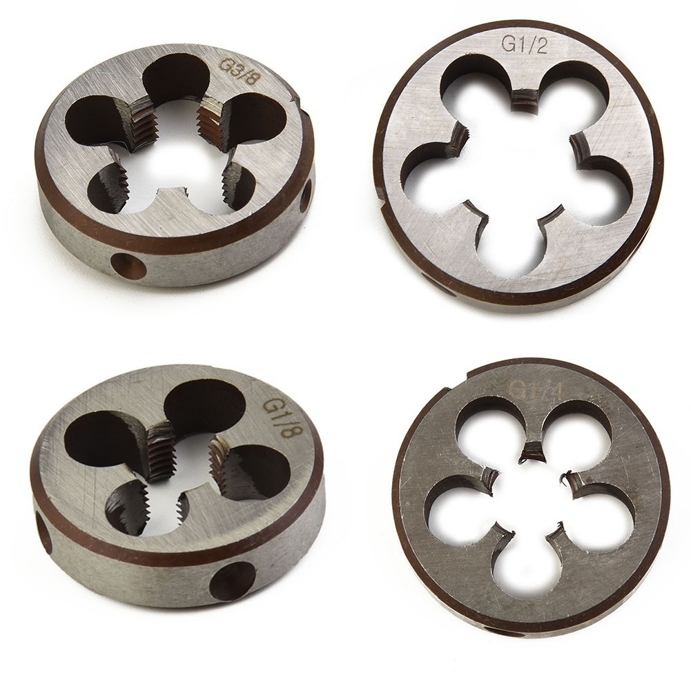 [LUMY] High Duty Pipe Thread Round Dies for BSP 1/8 1/4 3/8 1/2 3/4 HSS ...