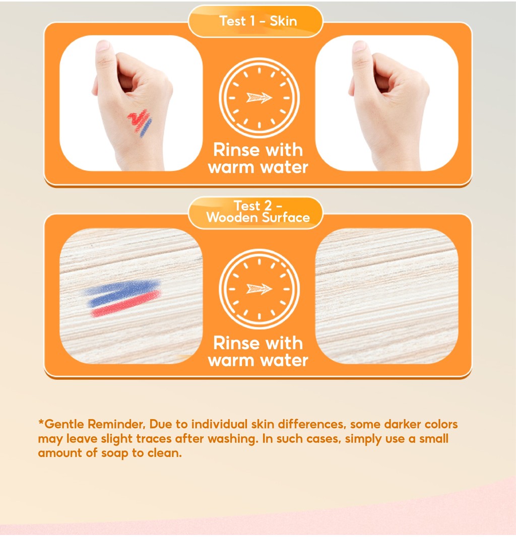 Deli Twist Crayon Pen Non Dirty Non Toxic Washable Painting Colouring ...