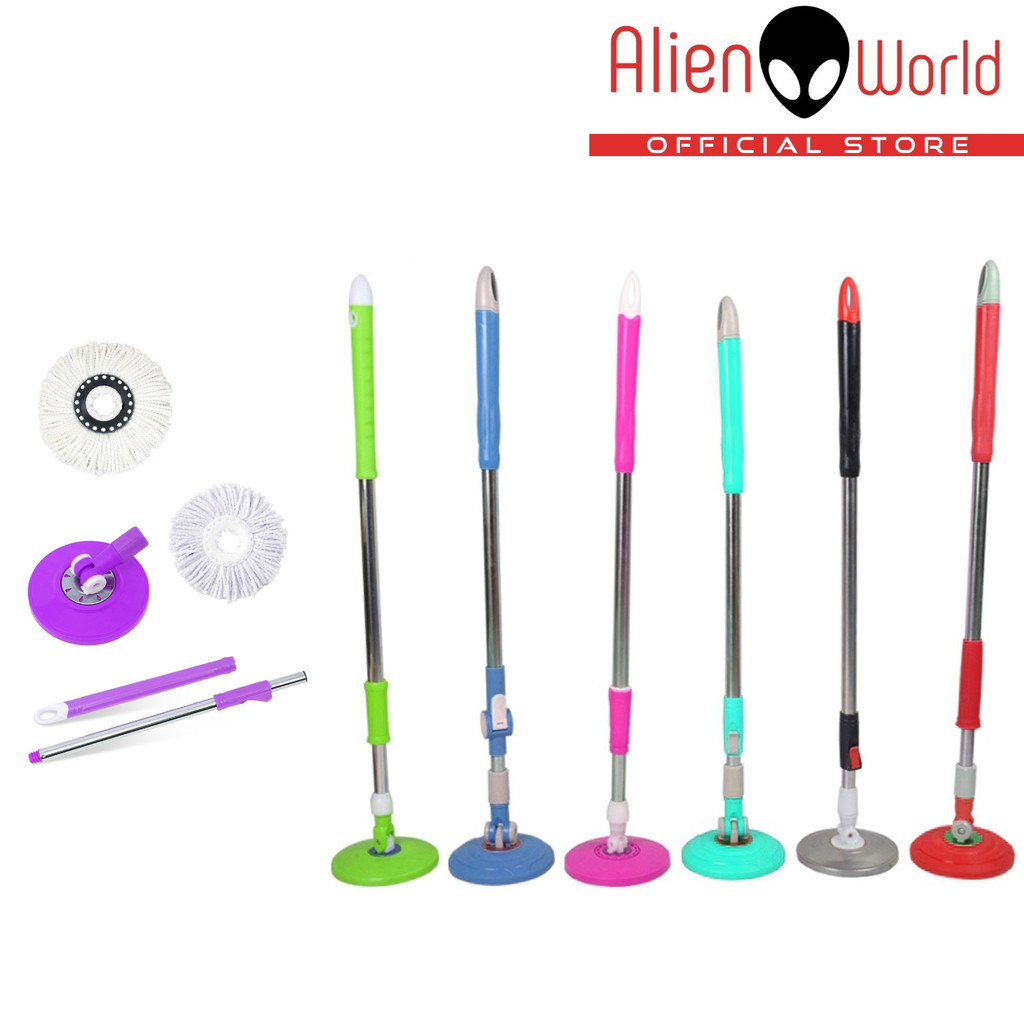 Universal Sturdy Stainless Steel Mop Handle Spin Bottom for Spin Mop ...