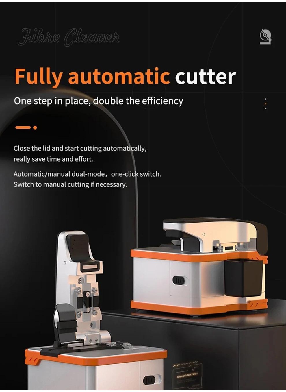 Q1S Fully Automatic Electric Fiber Optic Cleaver Rechargeable Optic ...