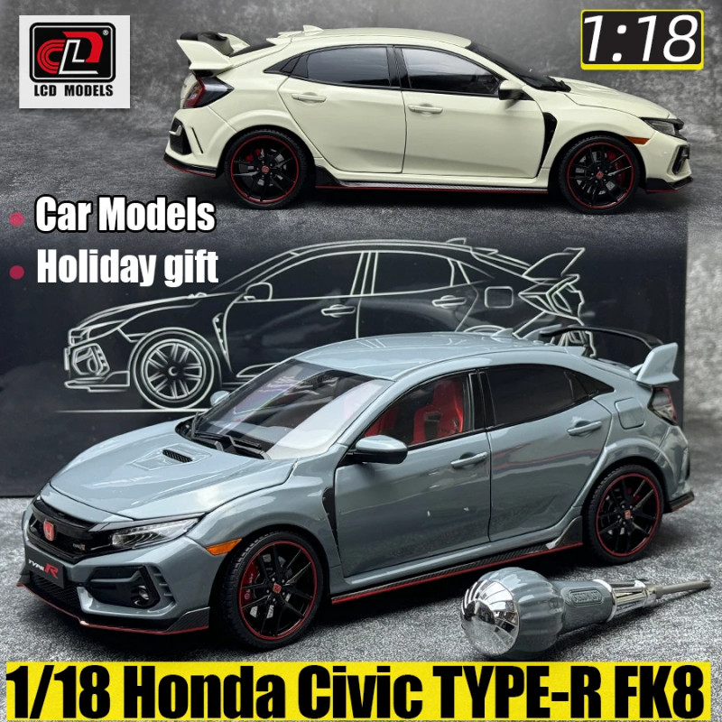 LCD 1/18 Honda Civic TYPE-R FK8 alloy full open car model static ...