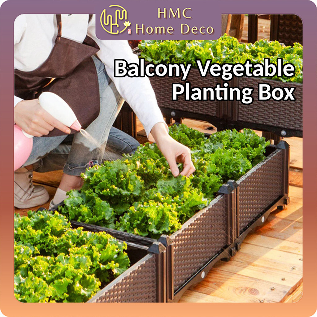Raised Garden Bed Planter Box Balcony Vegetable Planting Box Pasu Kebun ...