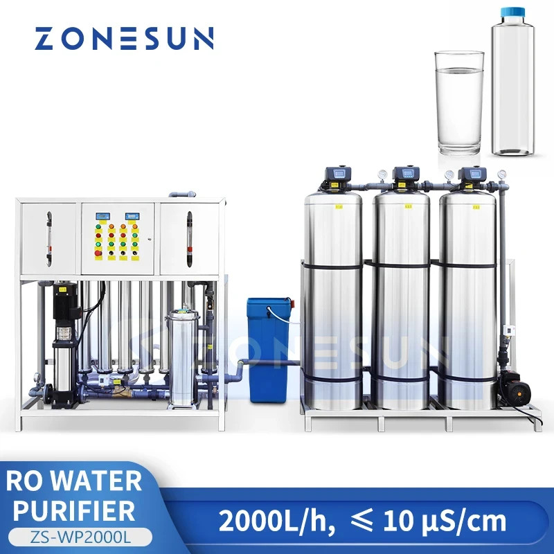 ZONESUN ZS-WP2000L Drinking Pure Water Reverse Osmosis System Purifier ...