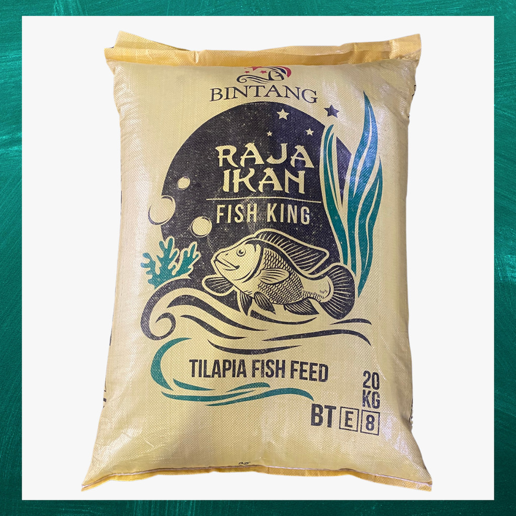 [20KG] RAJA IKAN | BTE8 | TILAPIA FISH FEED 18% | MAKANAN IKAN TALAPIA ...