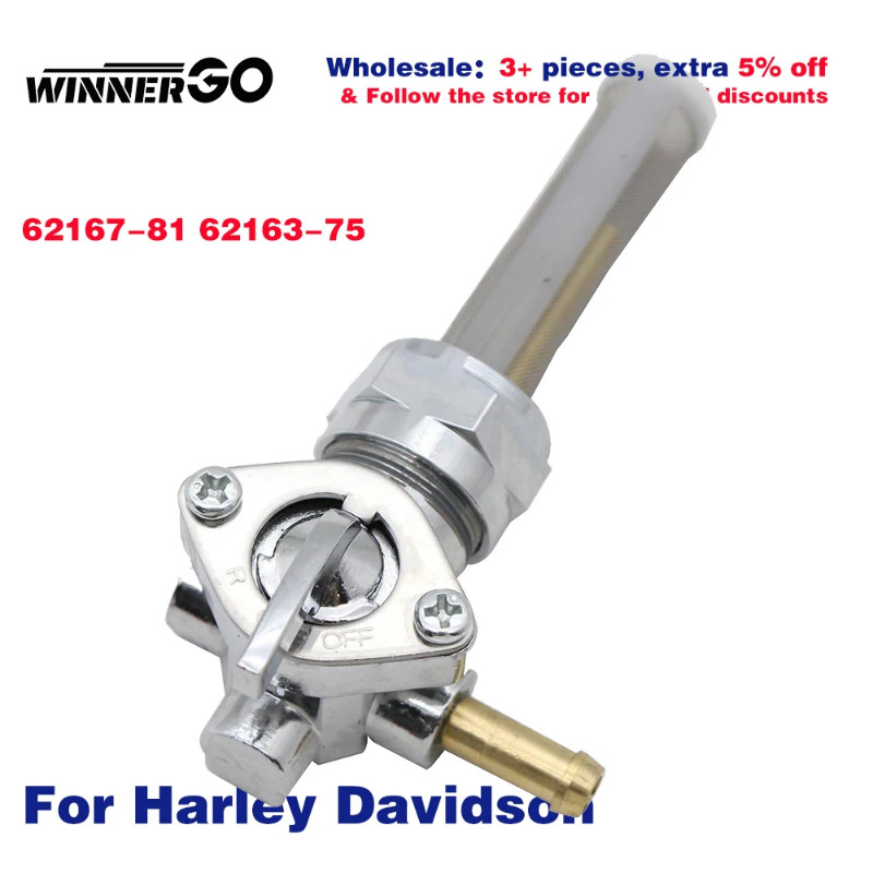 Fuel Tank Tap Switch Valve Petcocke For 62163-75 Harley Davidson ...
