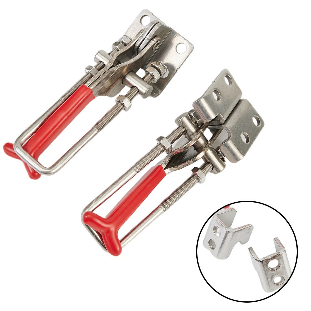 [DRHT] 2pcs Heavy Duty Latch U Bolt Self-lock Toggle Clamp Stainless Steel Load 200kg | Shopee ...