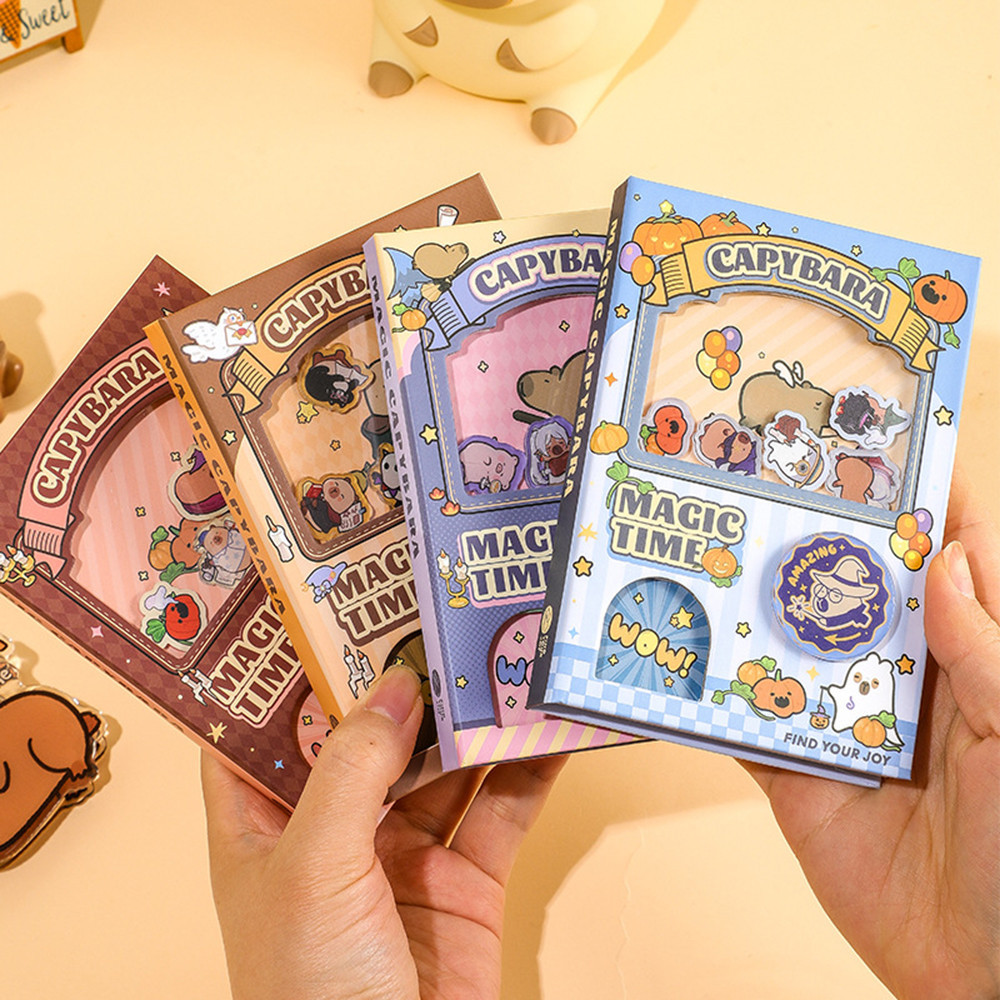 Creative Capybara Gashapon Machine Notebook Fun Unzip Shake Penguin ...