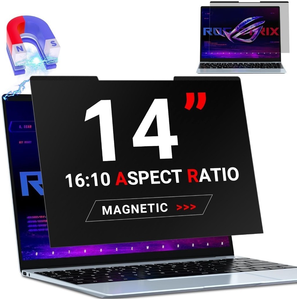 Computer Magnetic Privacy Screen Protector for Laptop 16:9 16:10 Aspect ...