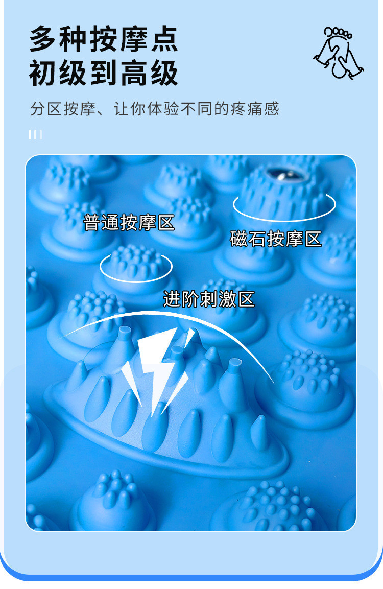 指压板 指壓板超慢跑 Silicone Foot Massage Foot Pad Shiatsu Board Adult Meridian ...