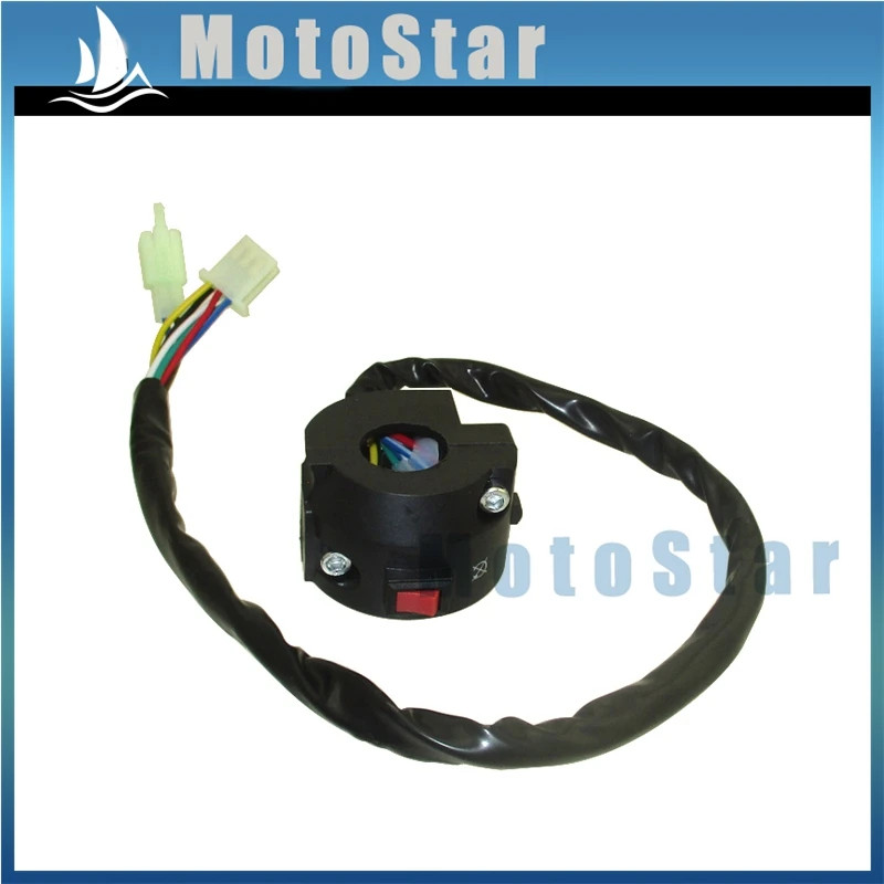 8 Wire Left Control Switch Assy Assembly For 50cc 125cc Kazuma Taotao ...