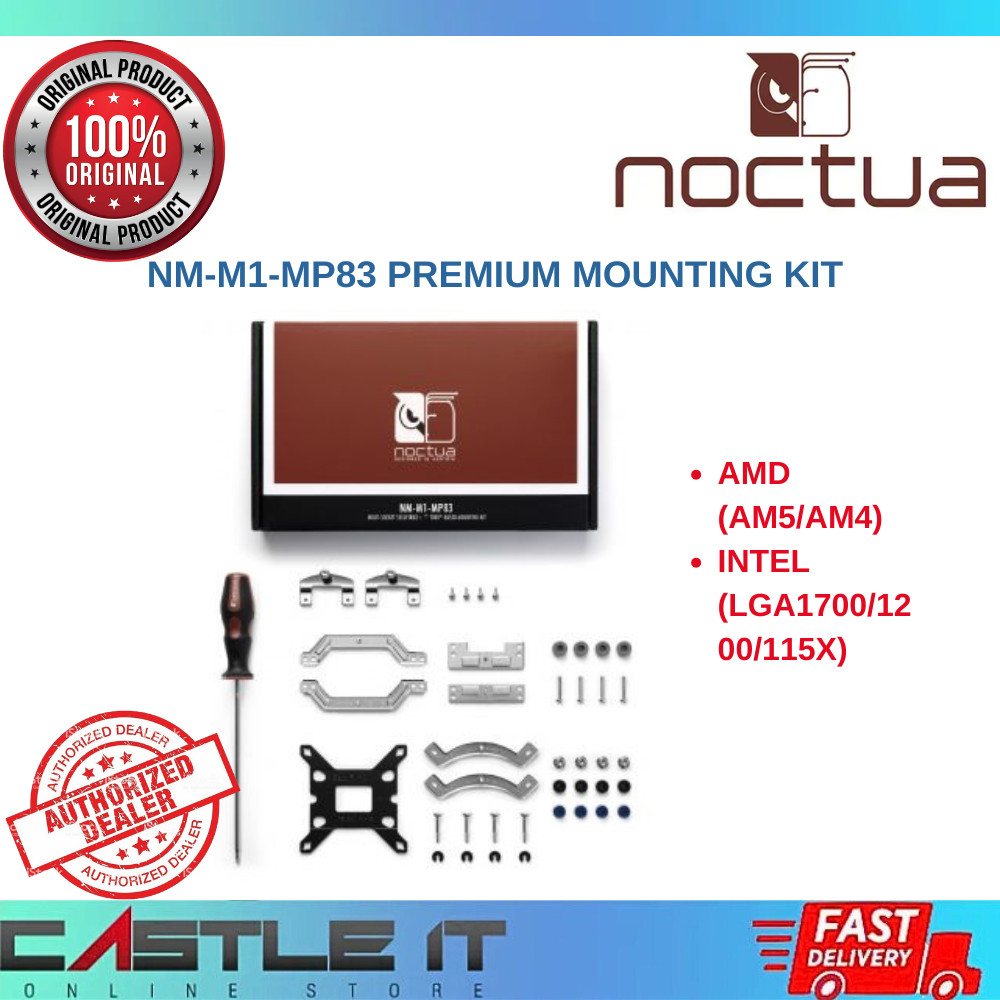 Noctua NM-M1-MP83 Premium Mounting Kit for AMD AM5/AM4 & Intel LGA1700 ...