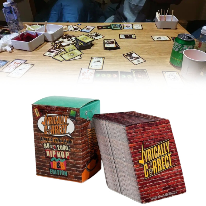 Lyrically Correct 90s And 2000s Hip Hop Party Card Game With Fun Themes ...