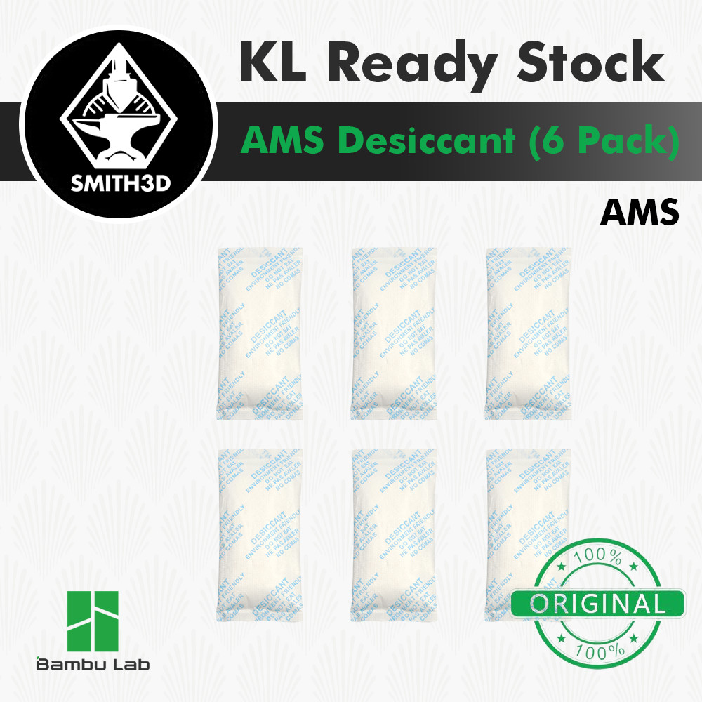 Bambu Lab Desiccant for AMS (6 Packs), AMS Desiccant Dehumidify AMS for ...