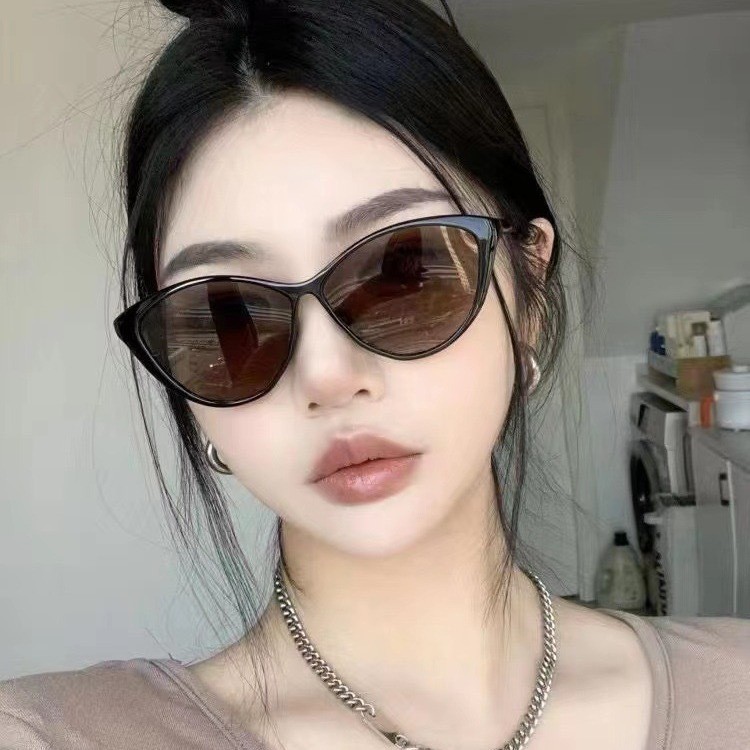 European American Retro Triangle Cat Eye Sunglasses Female High-End ...