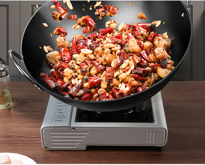Carbon Steel Wok, Big Size Wok Pan, Woks & Stir-Fry Pans No Chemical ...