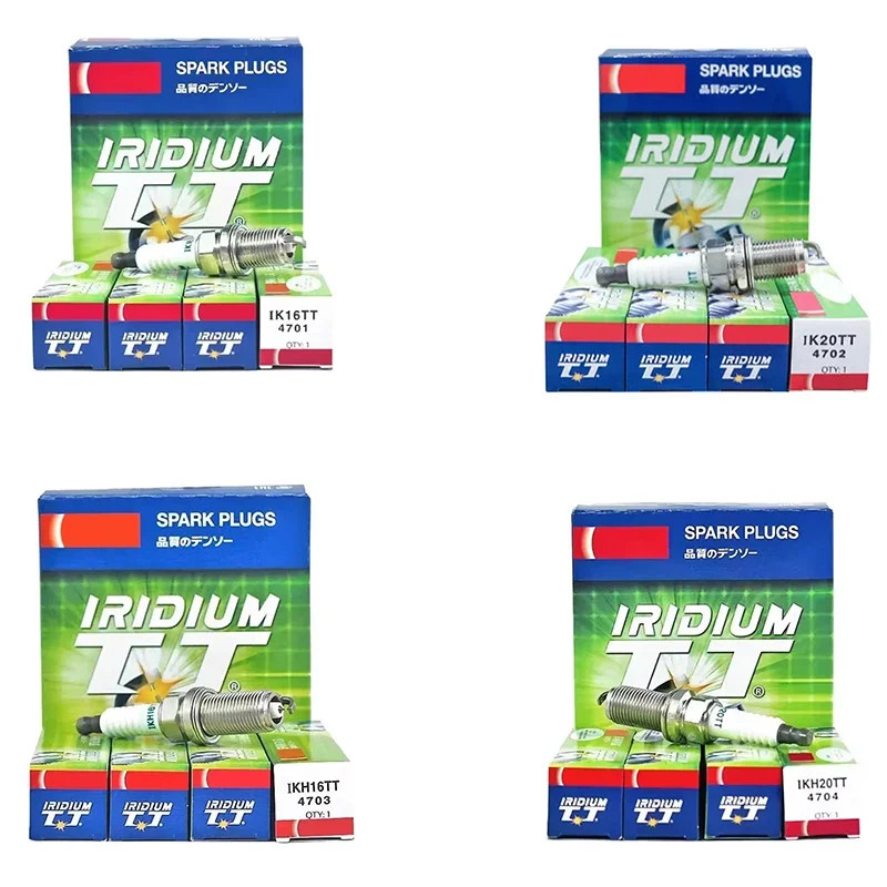 4pcs Iridium TT Spark Plug IK16TT 4701 IK20TT 4702 IKH16TT 4703 IKH20TT ...