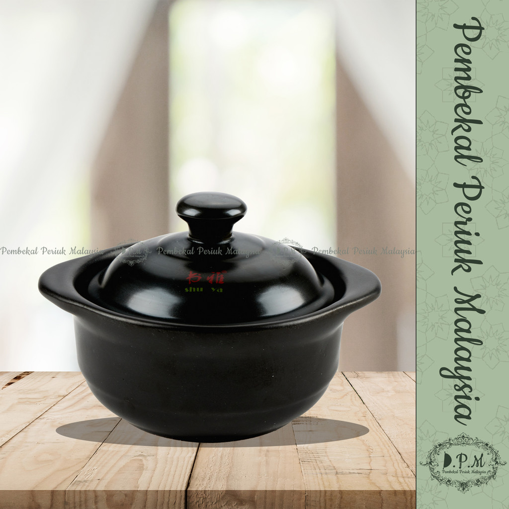Black Casserole Pot (700ml) / Periuk Kaserol Hitam (700ml) (READY STOCK ...