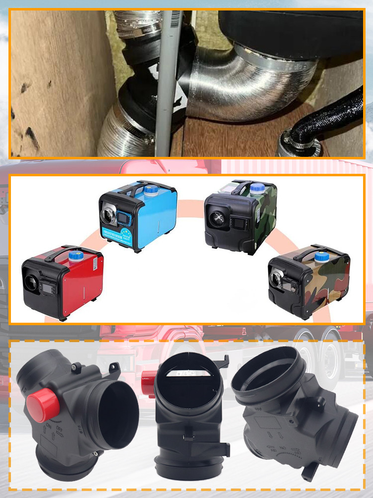 75MM/ 90MM/ 90MM TO 75MM Vavle Flap Adjustable Air Diesel Heater Vent ...