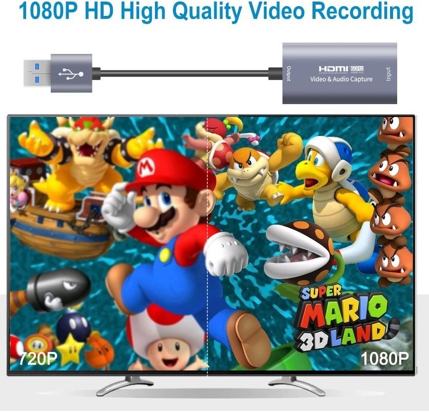 FREEL HDMI 4K capture card,30hz Cam Link Card Game Capture Card Screen ...