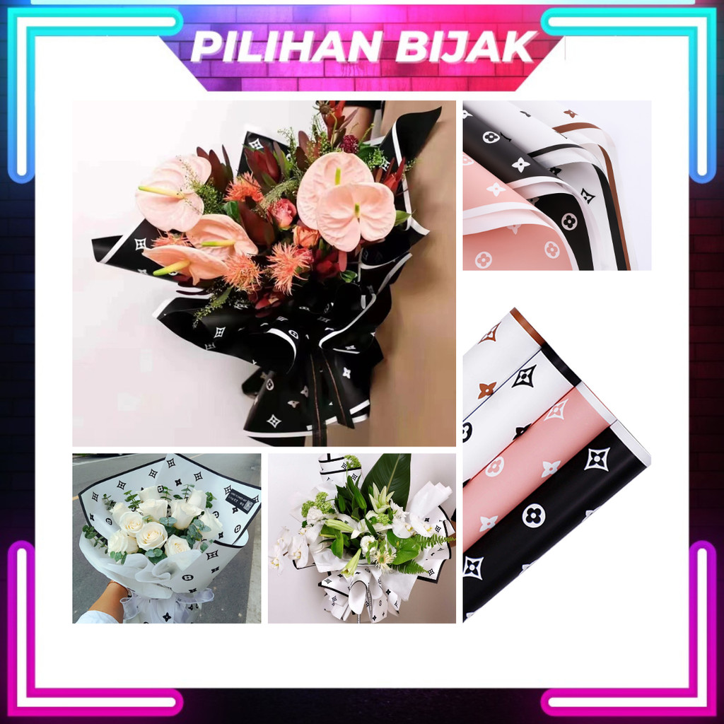 Waterproof Flower Wrap Paper Gift Pembalut Bunga Florist Wrap Kertas ...