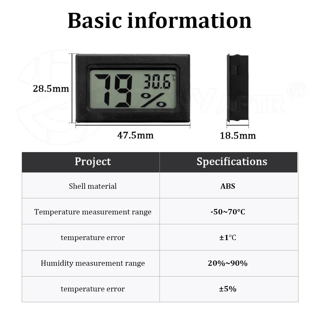 Bambu Lab Electronic Temperature and Humidity Meters 3D printer ...