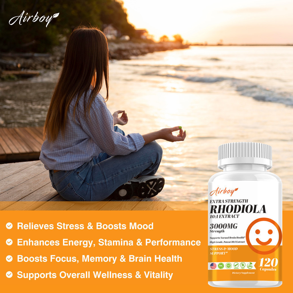 Rhodiola Rosea Supplement 3000 mg - 30/60/120 Vegetarian Capsules ...