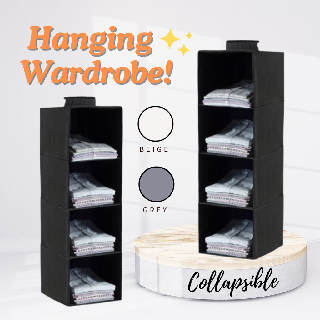 BC Almari Gantung Baju Hanging Wardrobe Organizer Rak Bertingkat ...