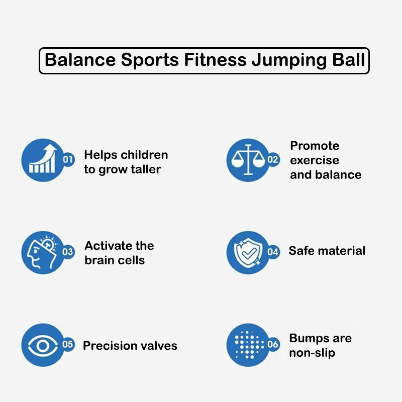 GDeal Elastic Balance Bouncing Adult Fitness Ball Children Jumping Ball ...