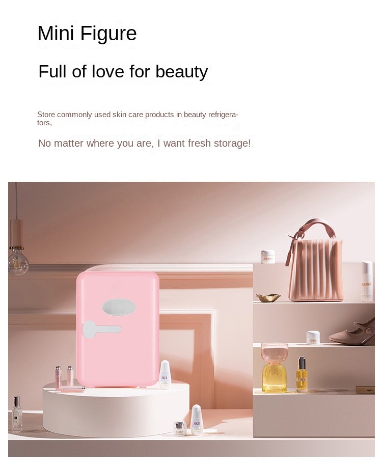 New mini refrigerator Beauty makeup refrigerator Small household car ...