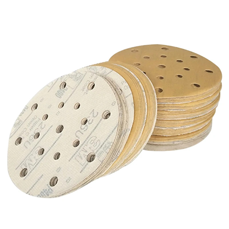 Original 3M 6-Inch 17-Hole Dry Abrasive Paper Flocking Sandpaper Self ...