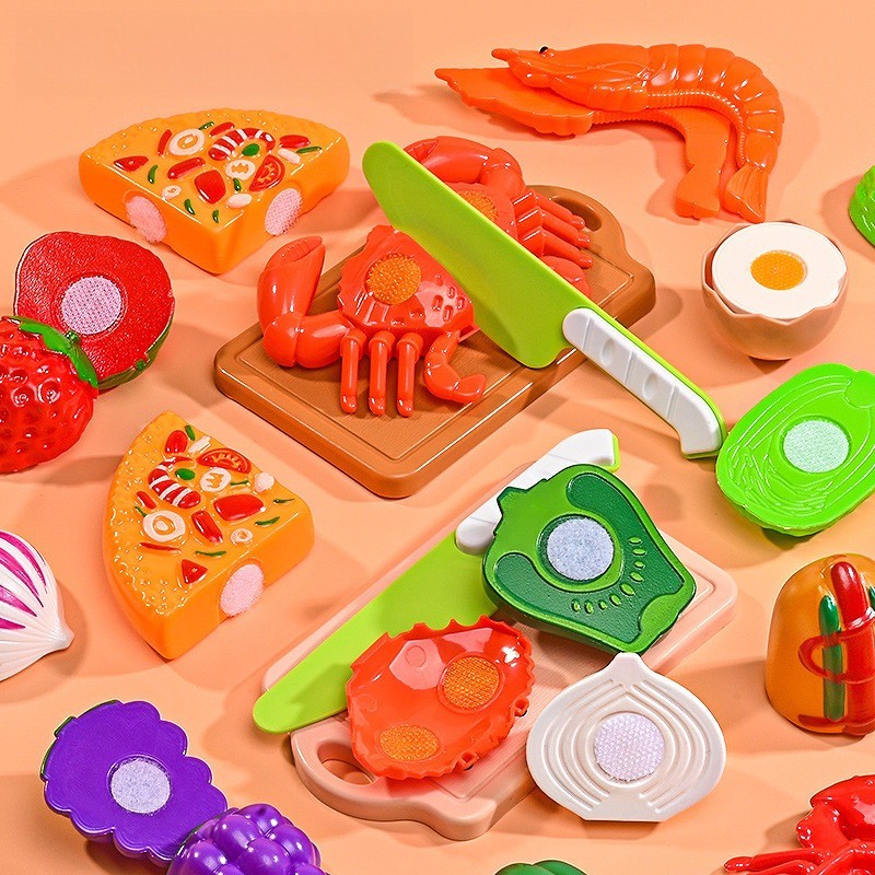 COD Fruit Toys Vegetable Simulation Durian Baby Developmental Kitchen ...