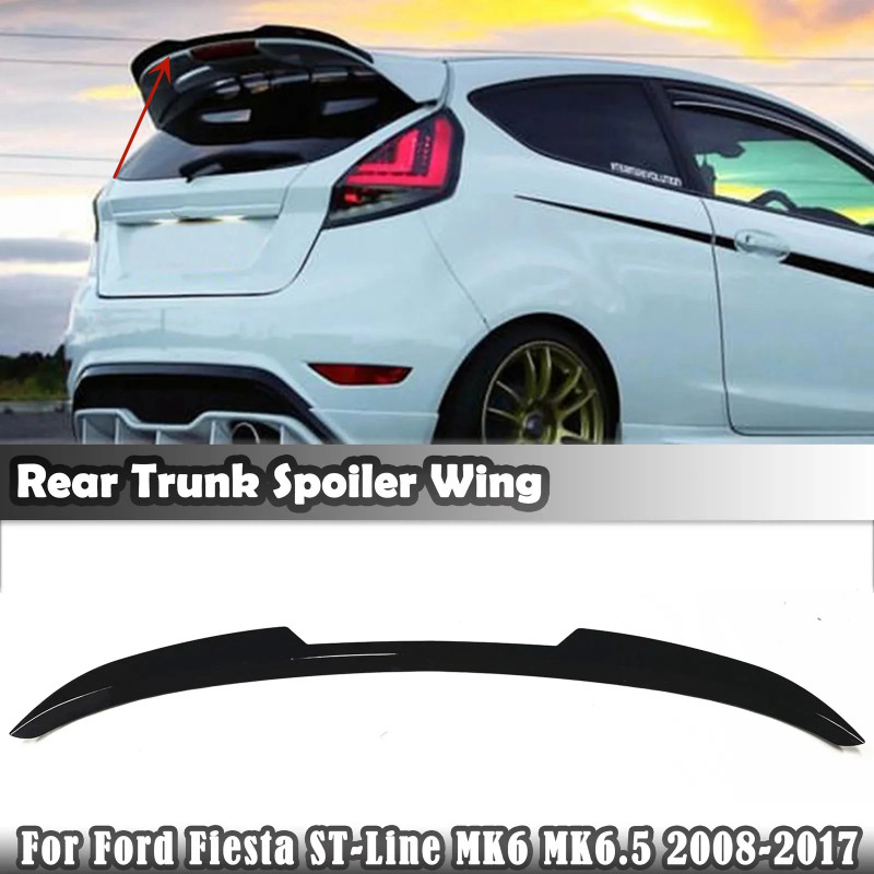 For Ford Fiesta ST Line MK6 MK6.5 2008-2017 Rear Roof Spoiler Tail Wing ...