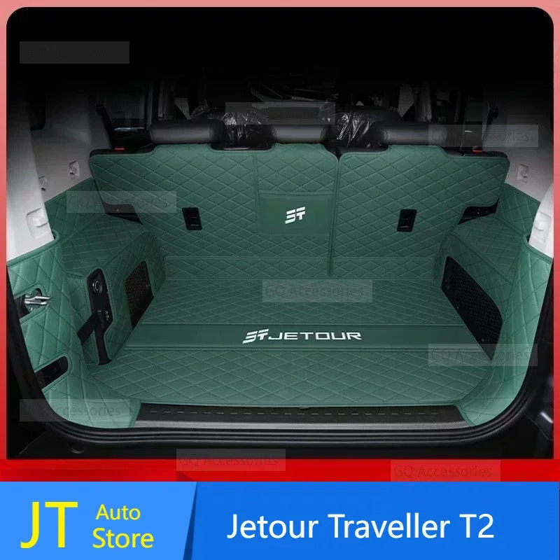 For cherryJetour Traveller T2 2023 2024 Jetour T2 Leather Trunk Mats ...