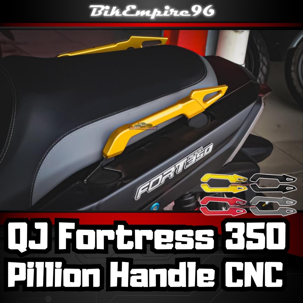 QJ Fortress 350 Pillion Handle Bar CNC Thailook Design Rear Passenger ...