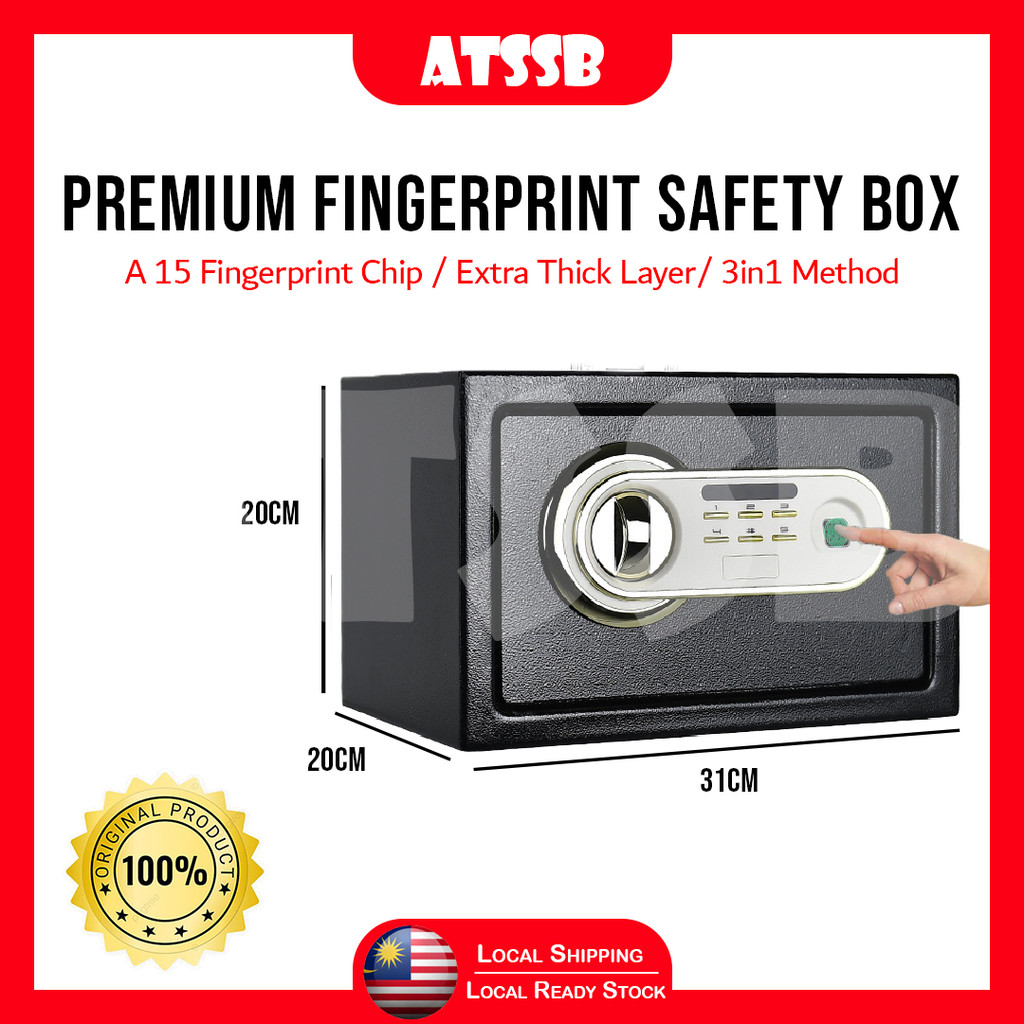 ATSSB Premium Safety Box Home Office Hotel Digital Safe Box Money Box Metal Security Box Peti ...