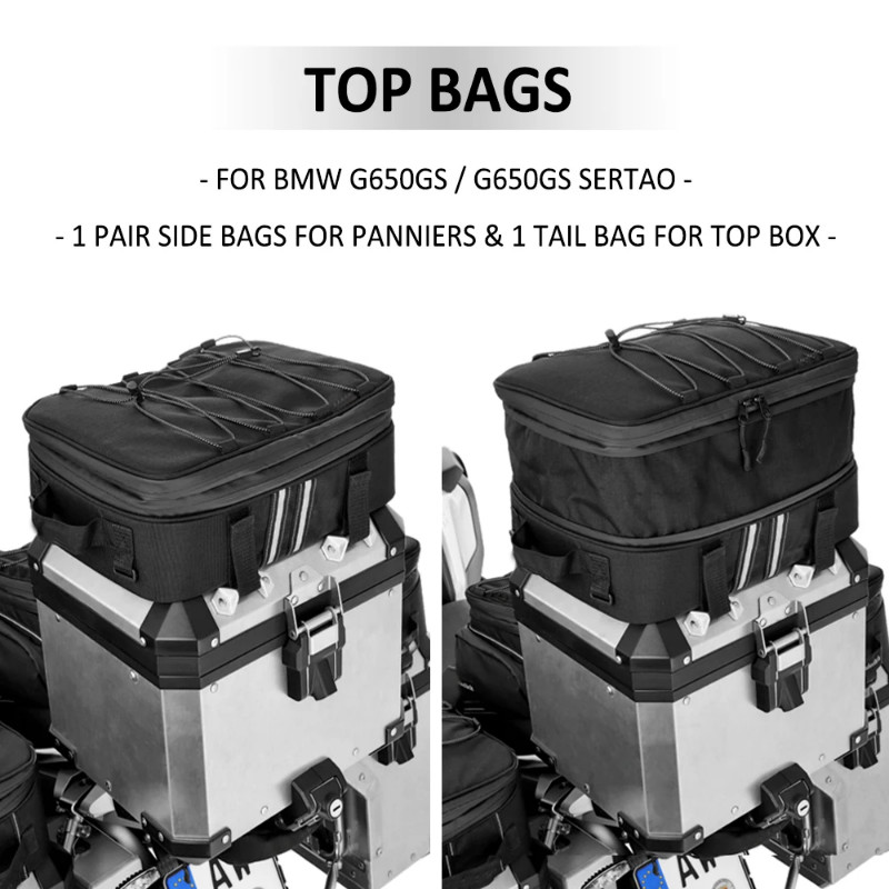 G650GS Motorcycle Rack Top Box Panniers Top Bag Case Saddle Waterproof ...