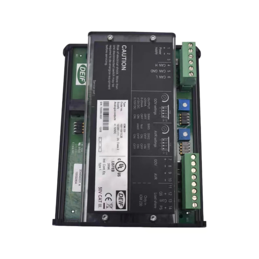 Original DEIF Controller Module - IOM220 Analog Interface & IOM230 CAN Bus Generator Control ...