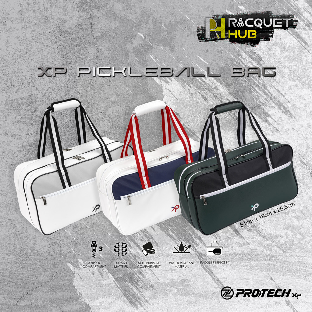 PROTECH XP 3-Zip Hand Carry Pickleball Bag (Sport/Travel/Gym) | Shopee Malaysia