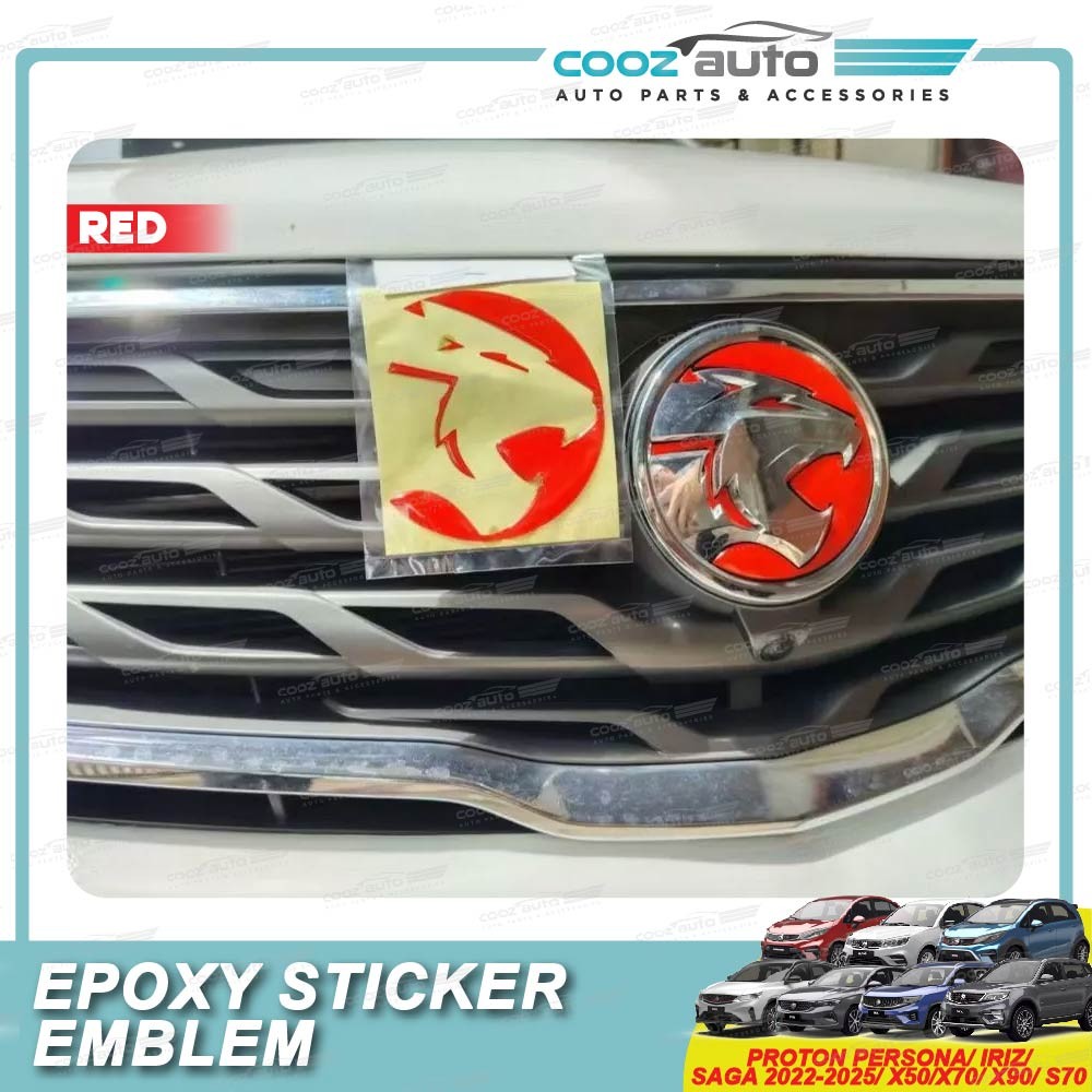 Car Epoxy Front Sticker Emblem Logo Proton Saga Persona Iriz Exora X70 ...