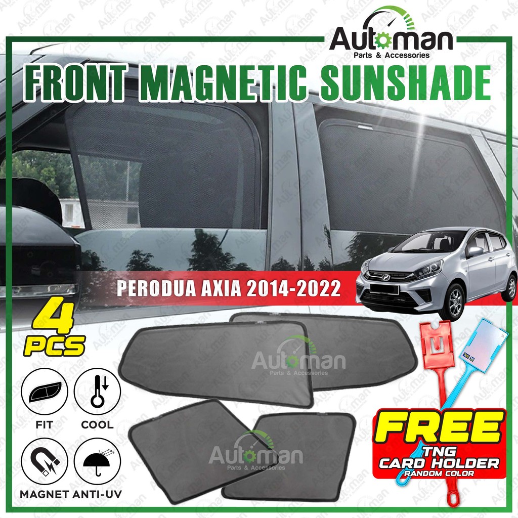 Perodua Axia 2014 - 2022 Magnetic Sun Shade Magnet Sunshade FREE Stick ...