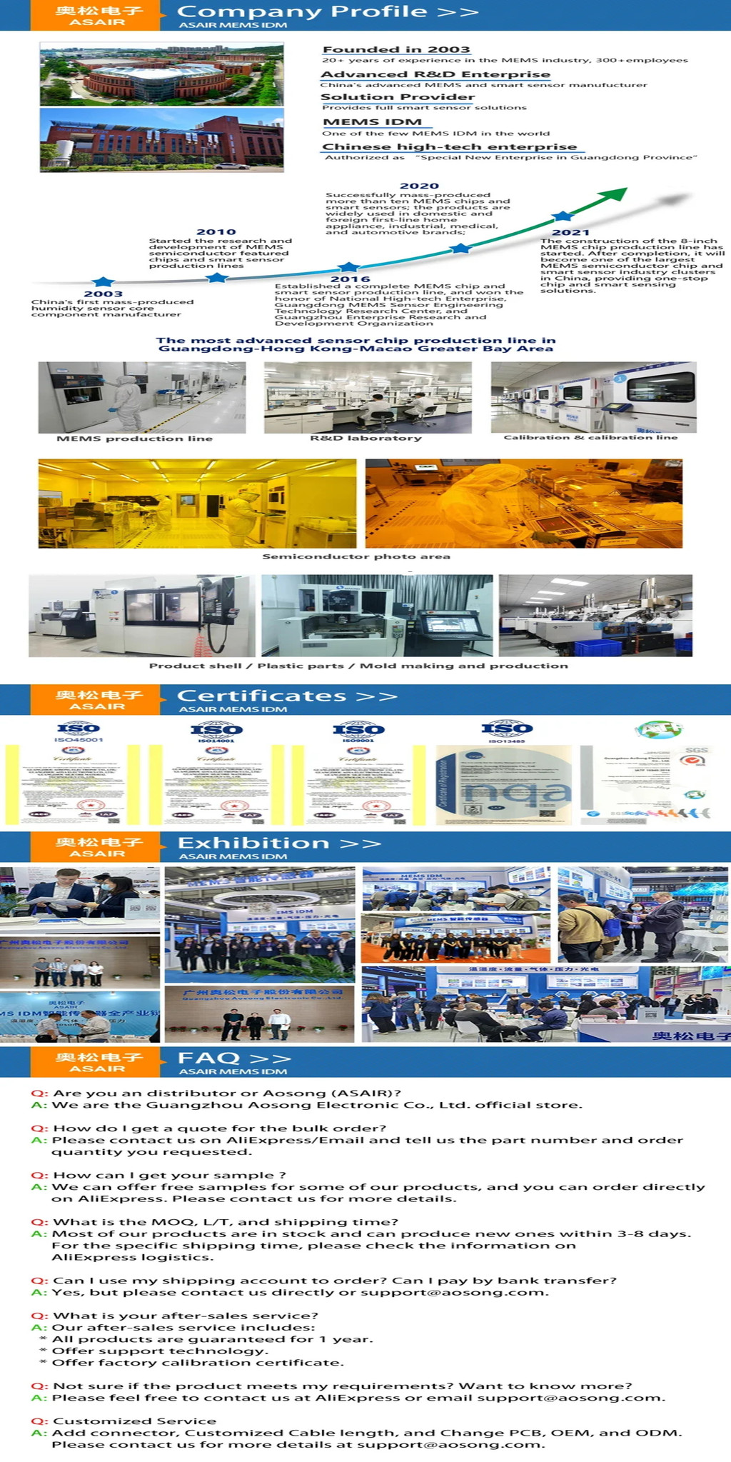 ASAIR AMC2100 digital display MFC gas mass flow controller oxygen air nitrogen gas flow meter ...